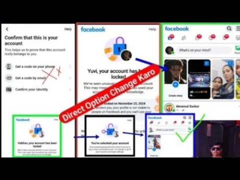 Facebook Account Locked How To Direct Unlock/Facebook Account Unlock Kaise kare 2025 New Trick #fb