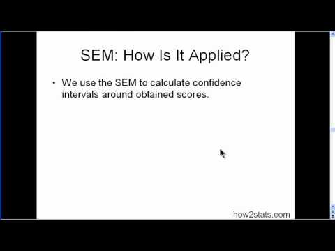 Standard Error of Measurement (part 1)