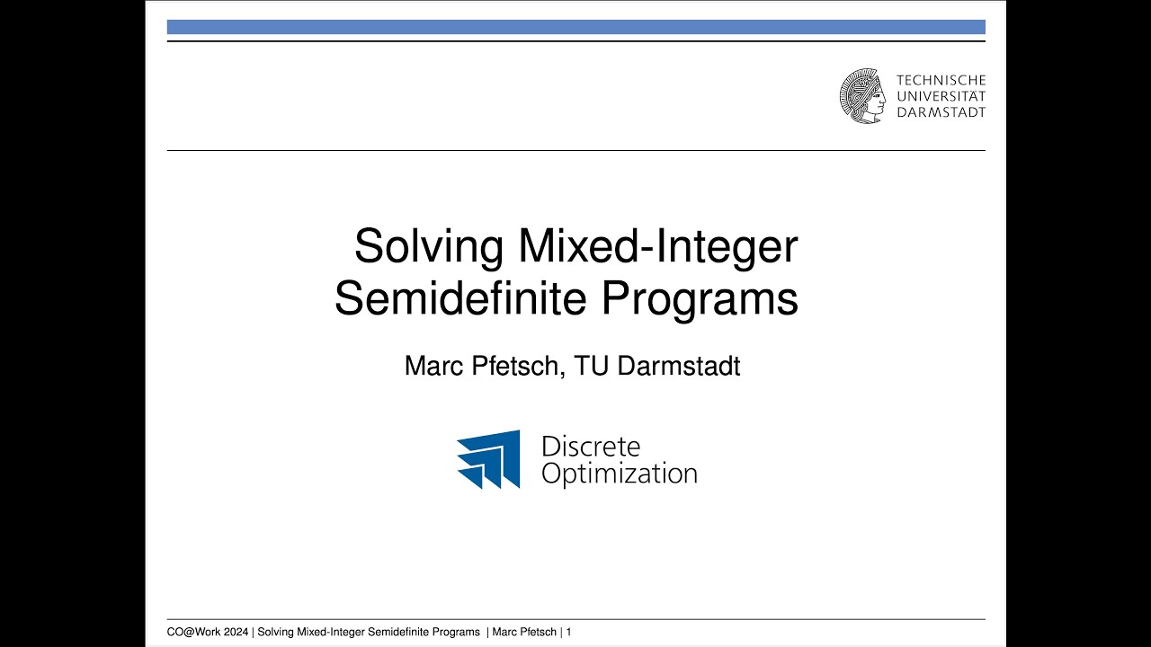 Solving Mixed Integer Semidefinite Programs
