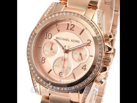 MICHAEL KORS WATCH MK5263 BLAIR ROSE GOLD REVIEW WOMENS MK5263 マイケル・コース 腕時計 ローズゴールド レビュー レディース