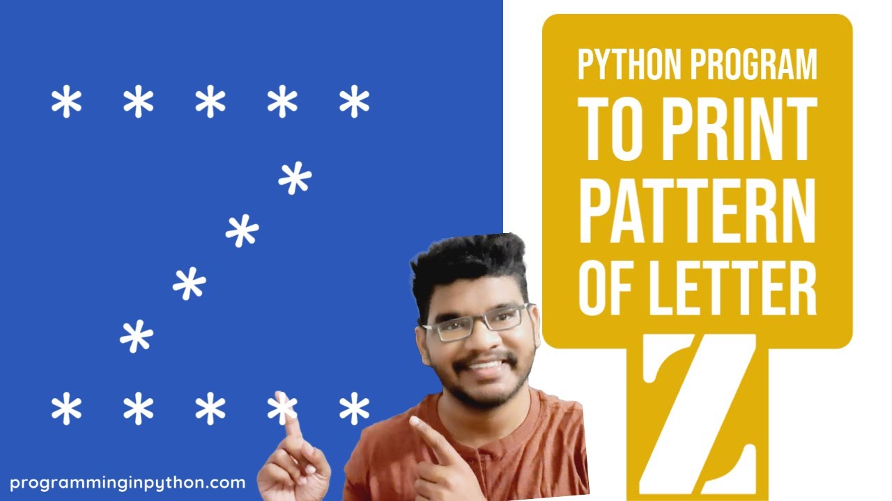 Python Program to Print Pattern of Letter Z || Pattern Programming