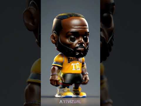 AI Turn Lebron James into Funko Pop Art🏀