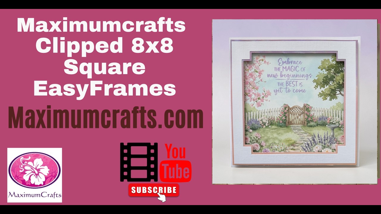 Maximumcrafts Clipped 8x8 Square EasyFrames