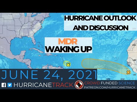 June 24 Hurricane Outlook & Discussion: Fairly busy in the tropics as we end the month
