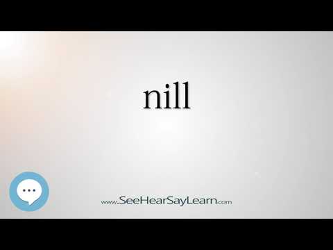 nill - Smart & Obscure English Words Defined 👁️🔊🗣🧠✅
