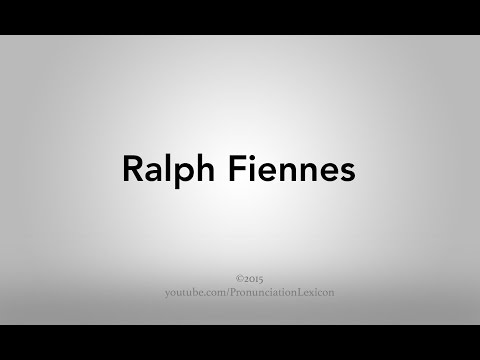 How To Pronounce Ralph Fiennes