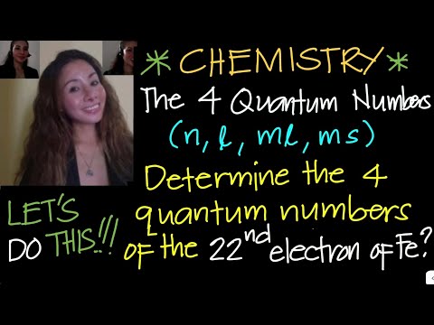 CHEMISTRY: HOW TO DETERMINE THE 4 QUANTUM NUMBERS by Jane Maciejewski