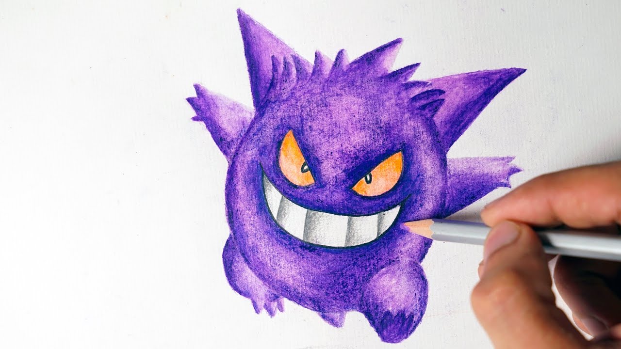Pokemon Drawing - Gengar (Shin Art)