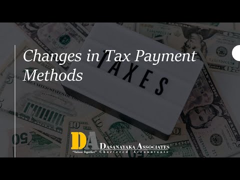 New Tax Payment Methods