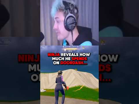 Does Ninja Use Too Much DoorDash? 🧐 #fortnite #ninja #trending