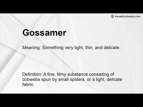 Gossamer Meaning