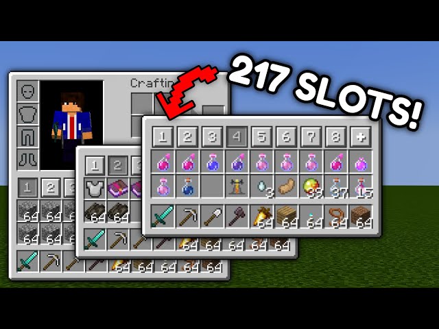 Hold More Stuff! (Inventory Expansion Data Pack) Minecraft Data Pack