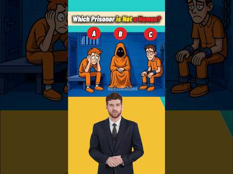Which Prisoner Is Not a Human? #logicpuzzles #brainteasers #quiz #riddles #views #viralshort #riddle