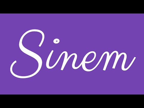 Learn how to Write the Name Sinem Signature Style in Cursive Writing