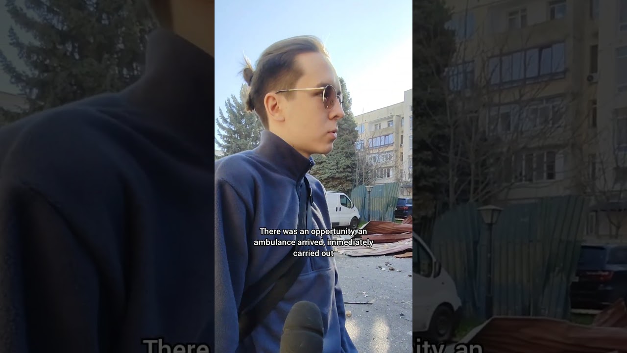 A man was rescuing his neighbors during the Russian attack on Odesa