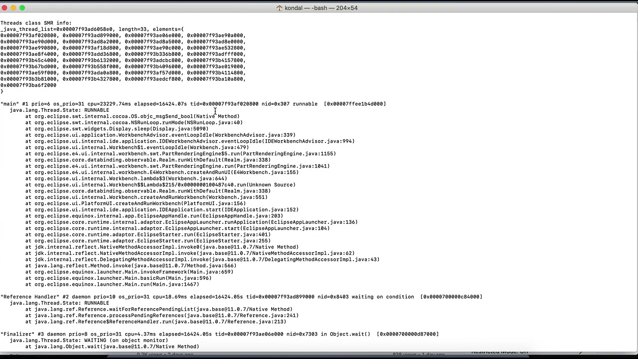 How to generate a thread dump using Java jstack