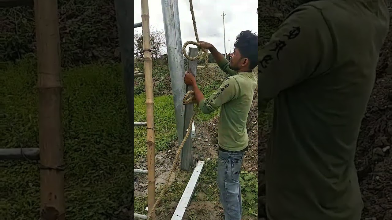 DTR Top Channel Installation #electricalwork #ledstreetlight
