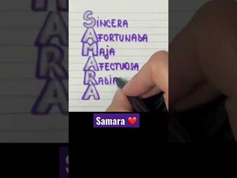 Significado del nombre SAMARA #significado #nombre #samara
