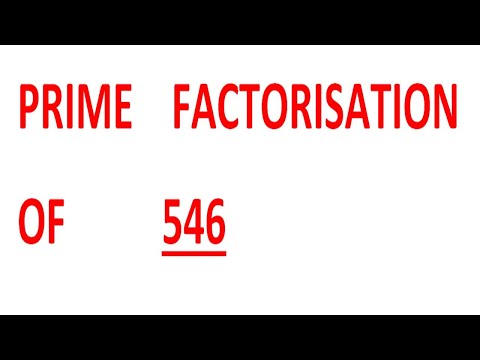 PRIME FACTORISATION OF 546