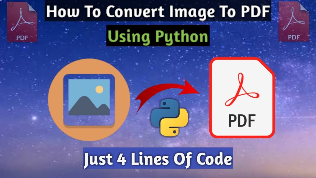 How to convert an image into a PDF file using Python | Image to PDF converter using Python | Python