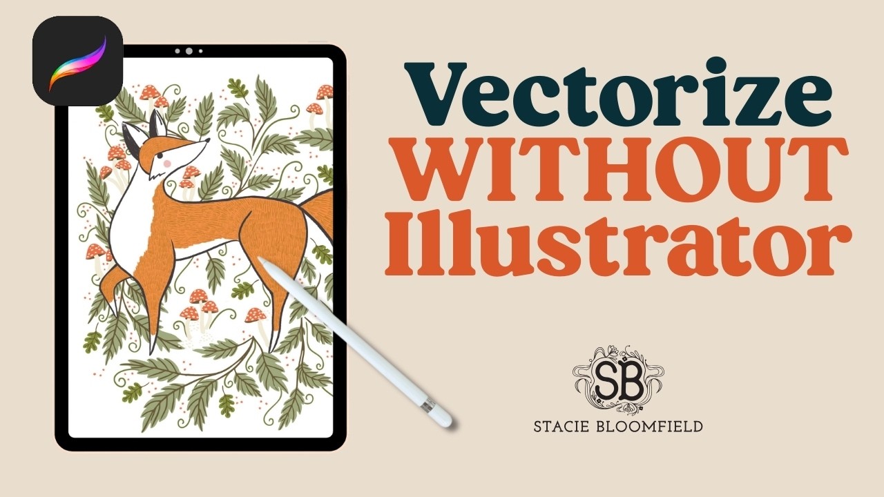 Turn Procreate Art Into Vector (No Illustrator Needed) | Full Color Vectorizer Demo