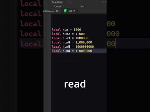 Useful Scripting Tips in Roblox #roblox #robloxdev #shorts