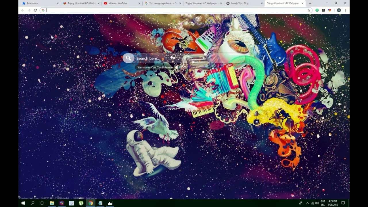 Trippy Illuminati HD Wallpaper New Tab Theme