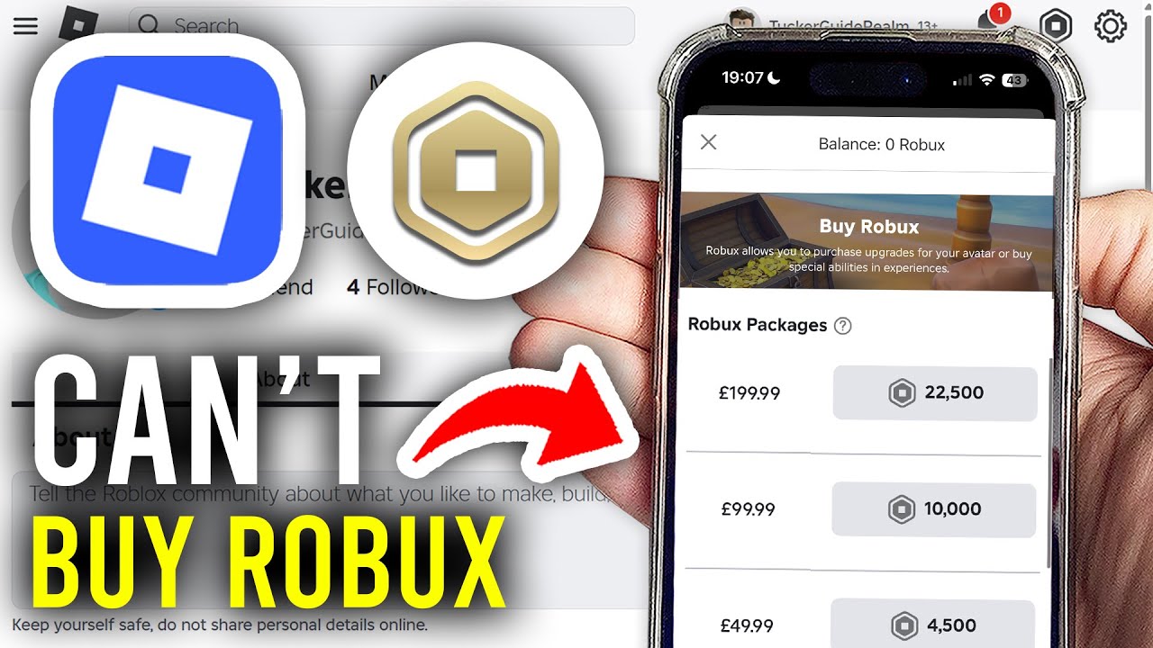 How To Fix Can't Buy Robux In Roblox - Step By Step