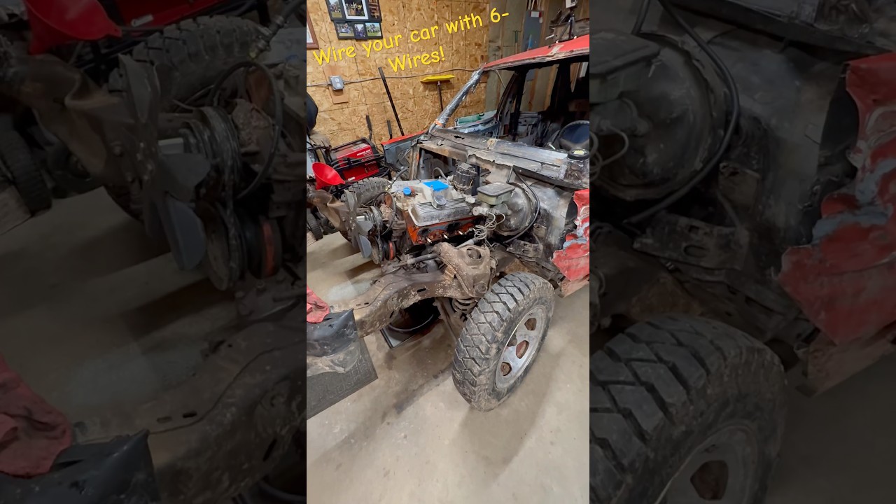 SIMPLIFIED wiring harness for a Small-Block Chevy engine.