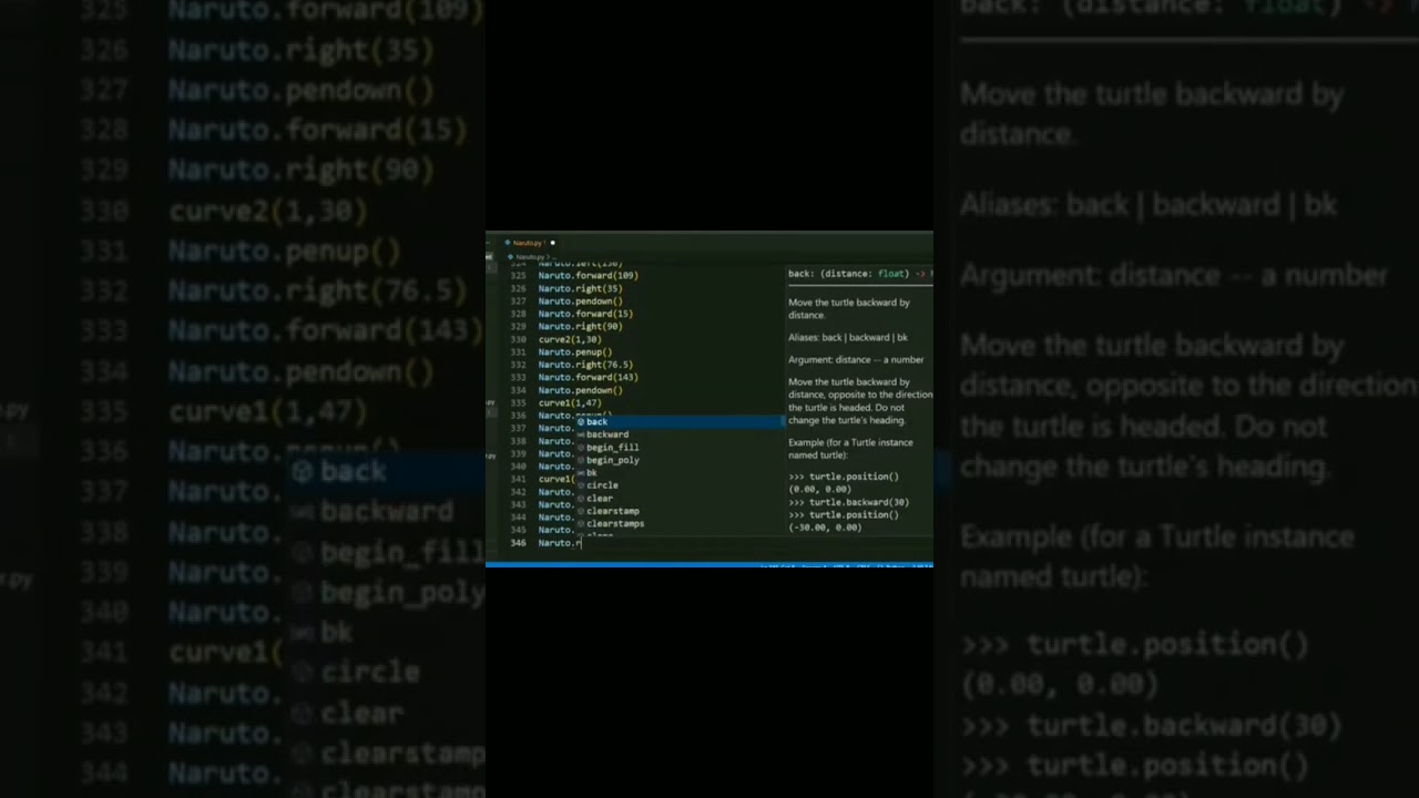 Finally 😲Draw Naruto using python code|#naruto
