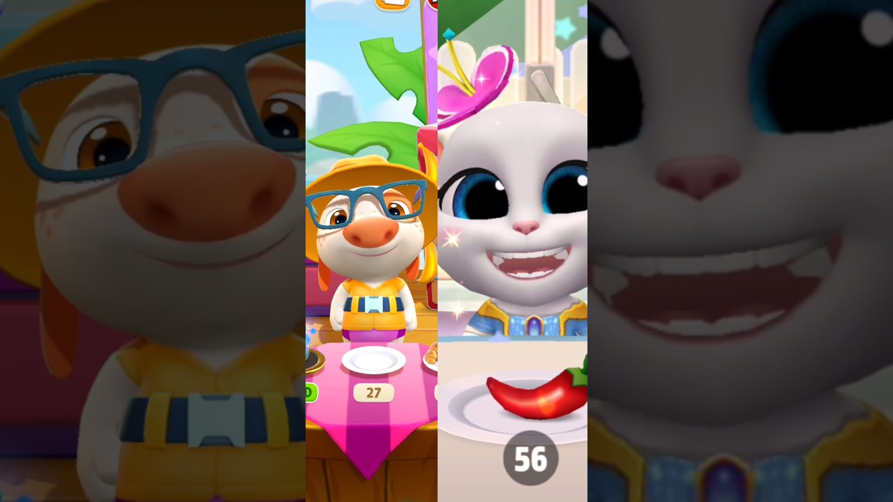 Aahhhh Ehhhh Ihhhh Ohhh! Cute😂🥝🤭 #shorts #viral #funny #tiktok #comedy #mytomfriends #mytalkinghank