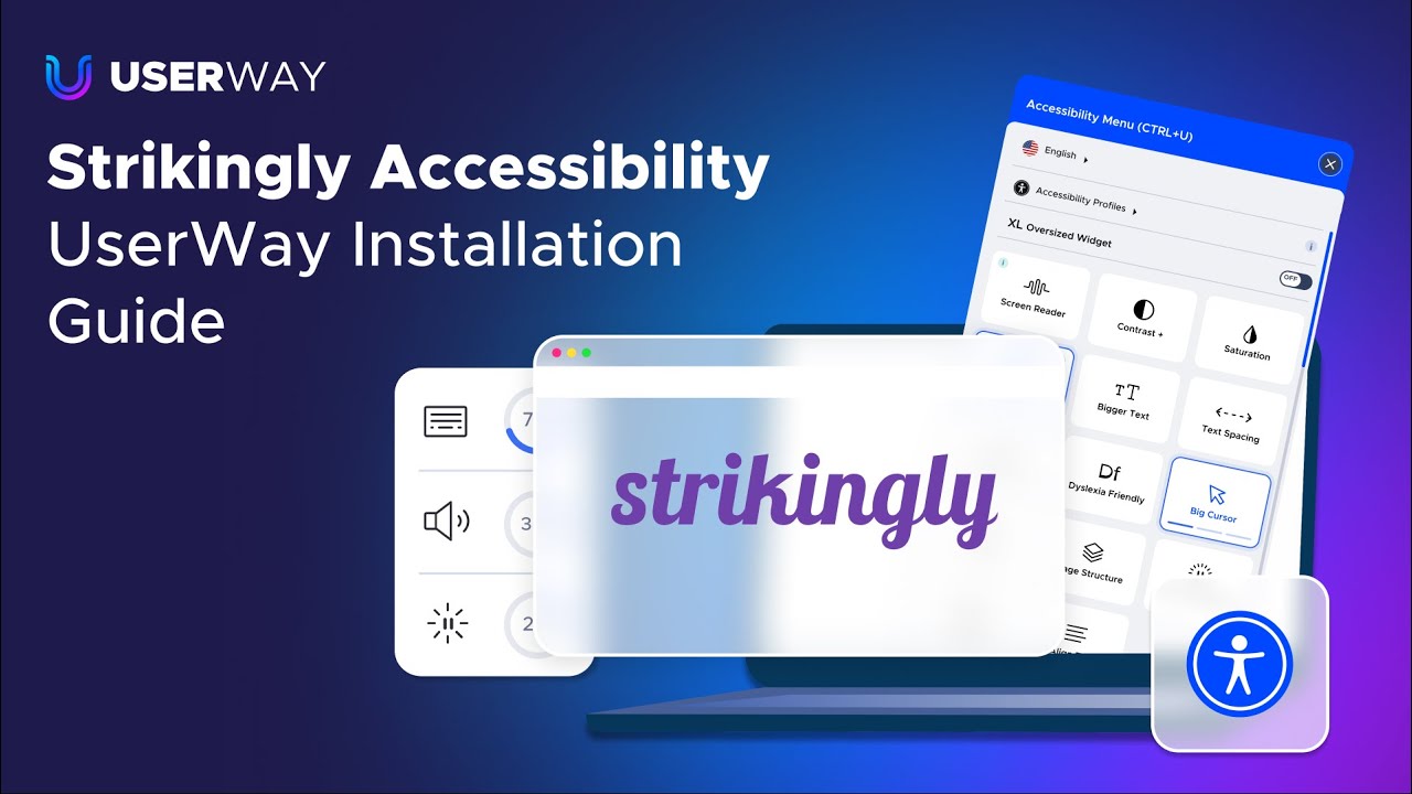 Strikingly Accessibility - UserWay Installation Guide