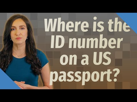 Where is the ID number on a US passport?