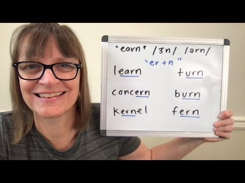 Free American Accent Training: How to Pronounce Earn Turn Concern Fern and other words with "ern"