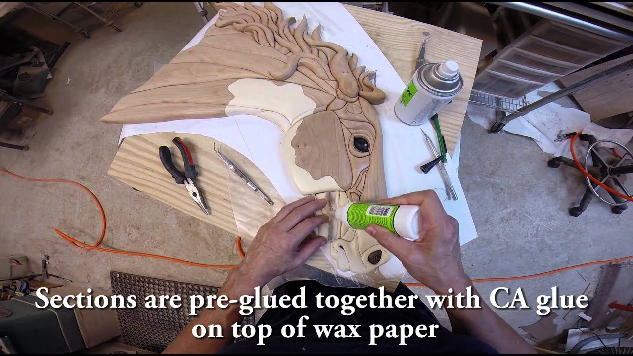 Wild Horses, an Intarsia by Kathy Wise