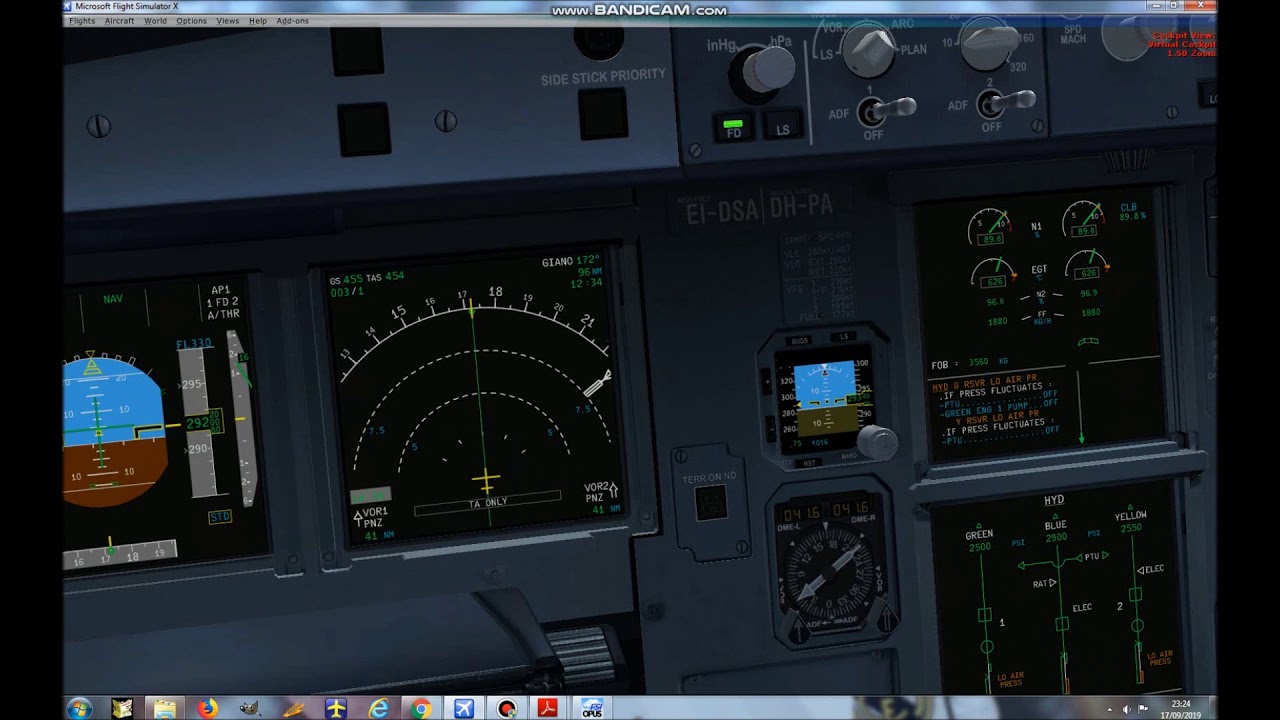 Master caution Airbus 320