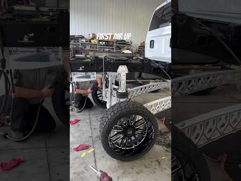 First time using the Air Bags on my 25” lifted Truck