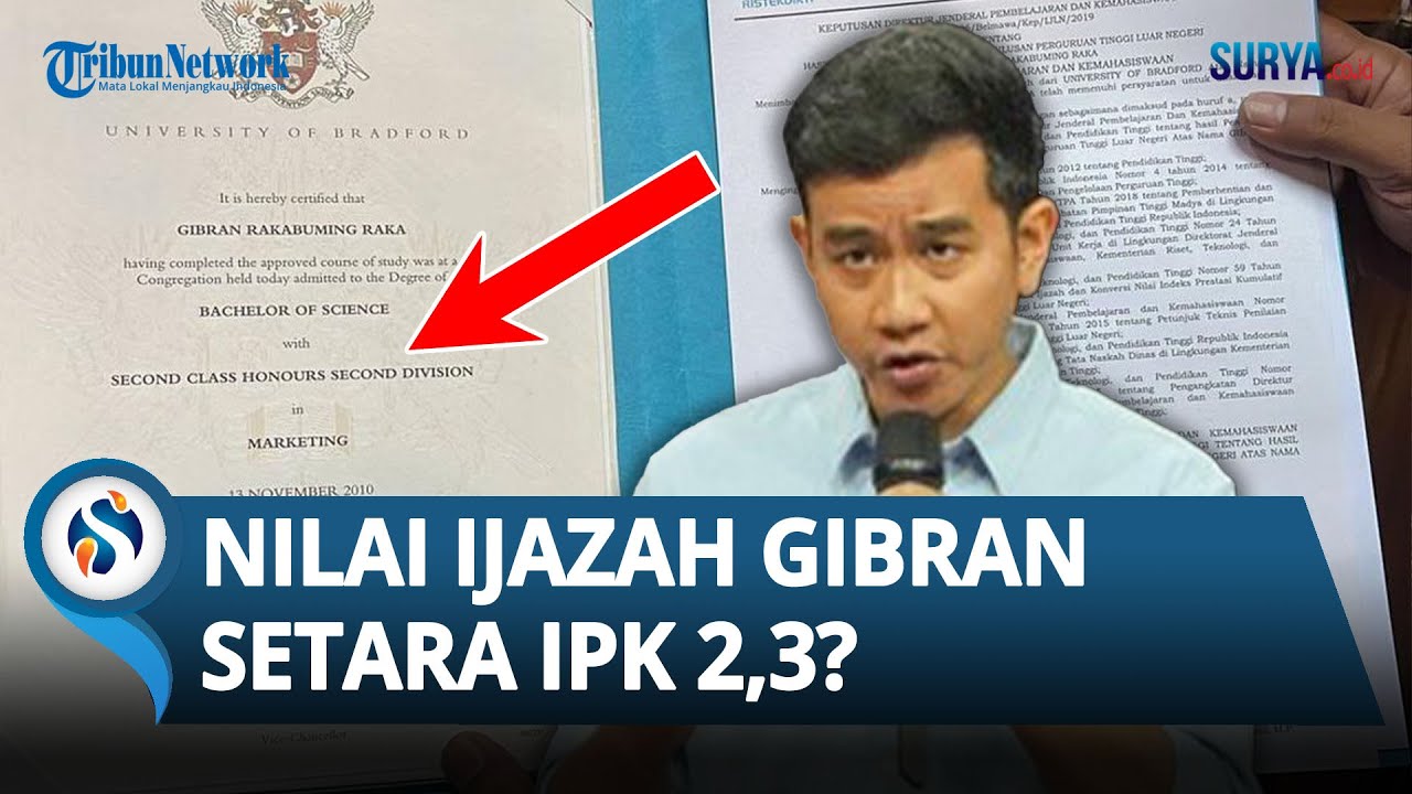 Gibran 'Dirujak' Lagi, Kini Nilai Ijazahnya Diklaim Setara IPK 2,3 ...
