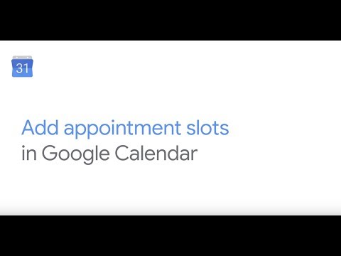Add appointment slots in Google Calendar