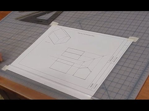 Draft Top, Front and Side Views of a House – Drafting, Modeling and 3D ...