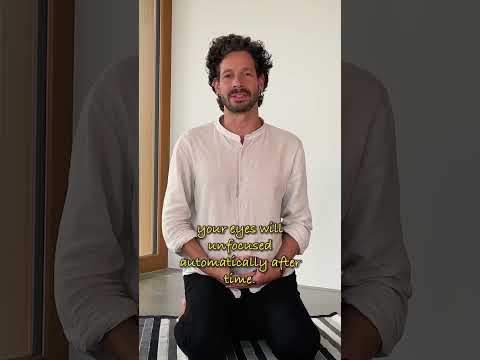 ZEN EYES - Visual Focus during Zen Meditation #shorts