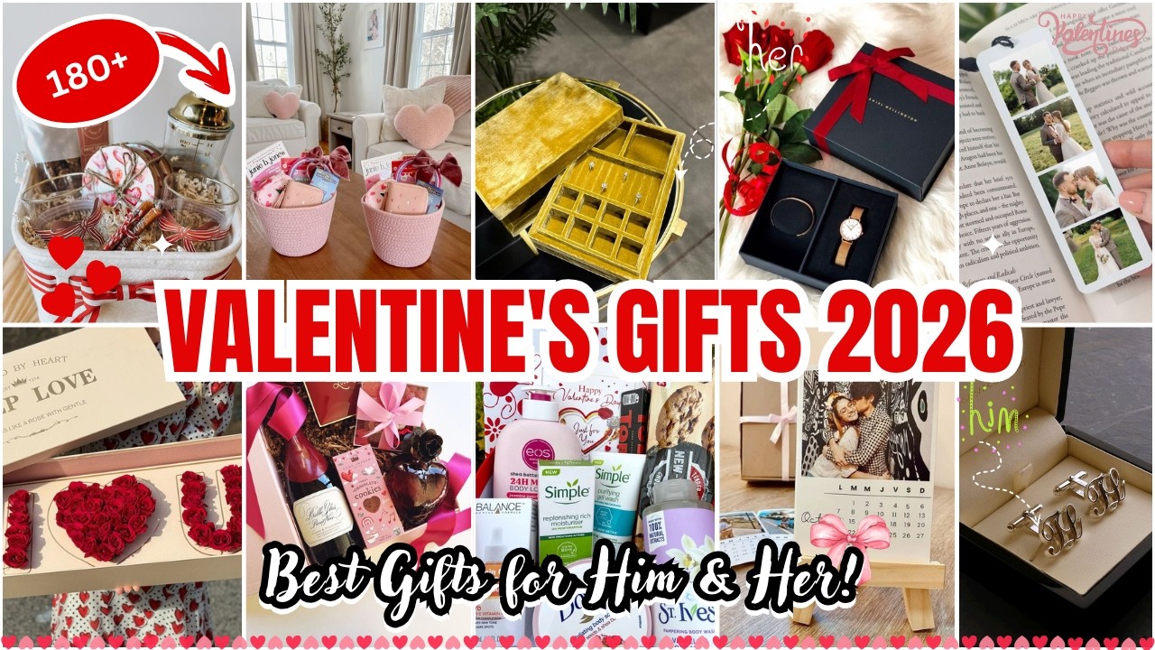 180+ Valentine’s Day Gift Ideas 2026 | Unique, Romantic & Trending Gifts for Him & Her