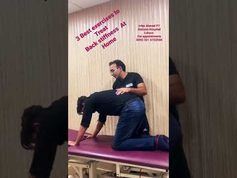 No more low Back stiffness| 3 Easy Exercises to Treat Stiff low Back At Home Urdu /Hindi