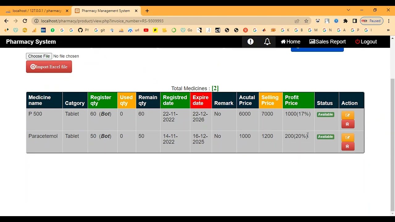 Online Pharmacy Management System in PHP Application Projects