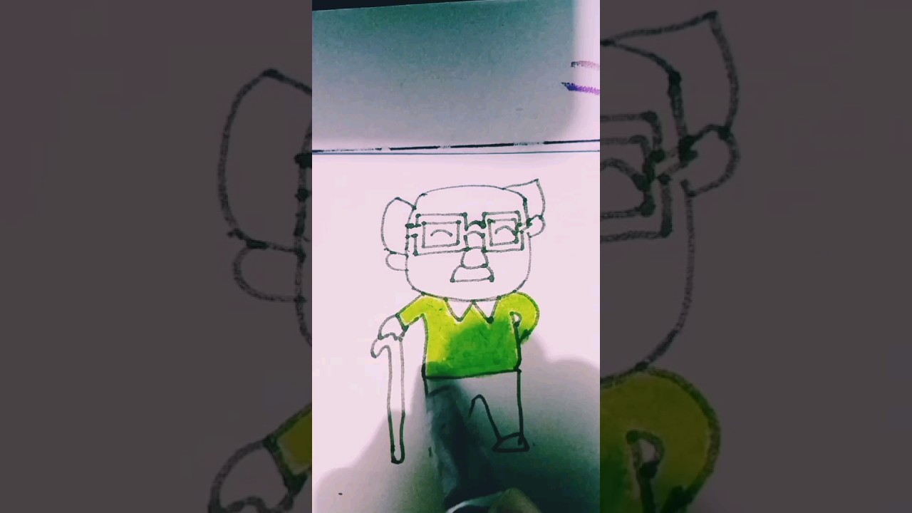 how to draw grandpa #grandpa #grandfather