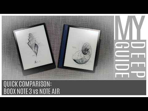 Quick Comparison: Boox Note 3 vs Note Air