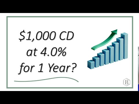$1,000 CD at 4.0%: See How Much You'll Earn in 1 Year!