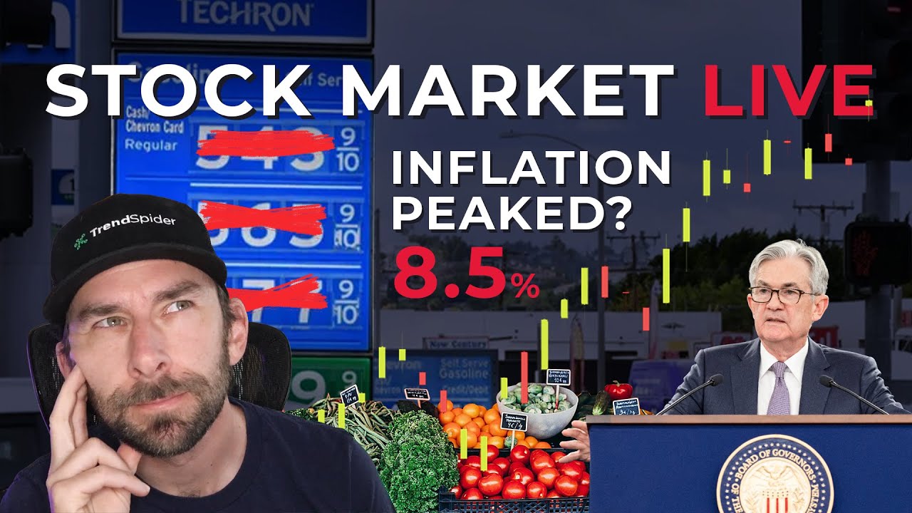 Did Inflation Just Peak?! Stock Market Live with Jason Krutzky | Live on TrendSpider