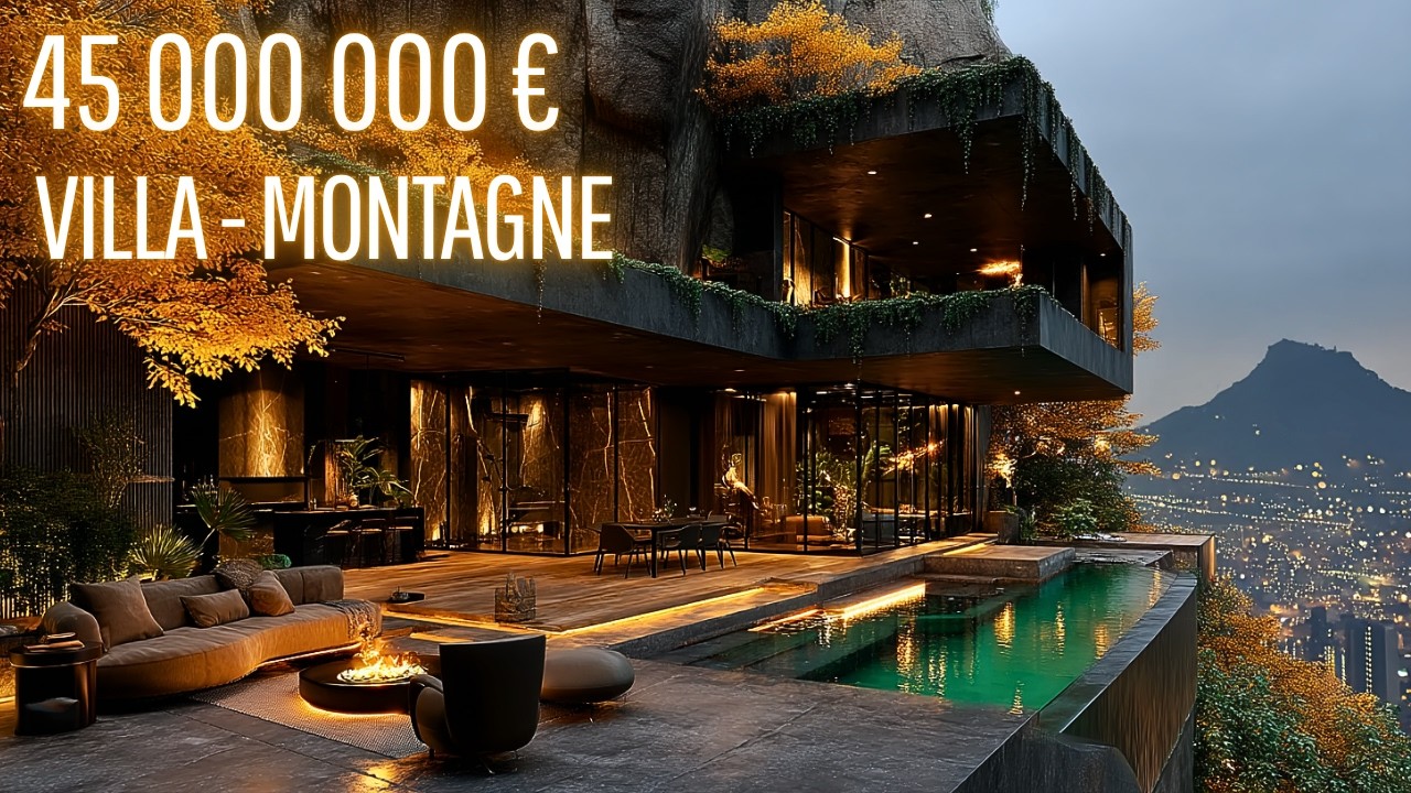 Maison de Luxe Sculptée dans la Roche à 45 Millions € | Terrasse & Vue à Couper le Souffle