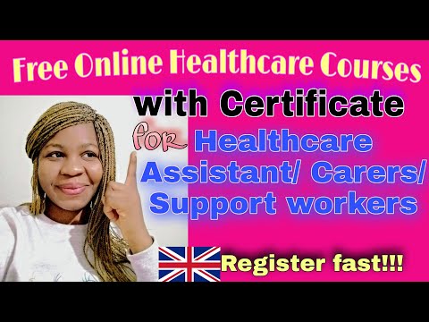 Free Online Healthcare Courses with Certificates for Healthcare Assistants/Carers/ Register fast!!!